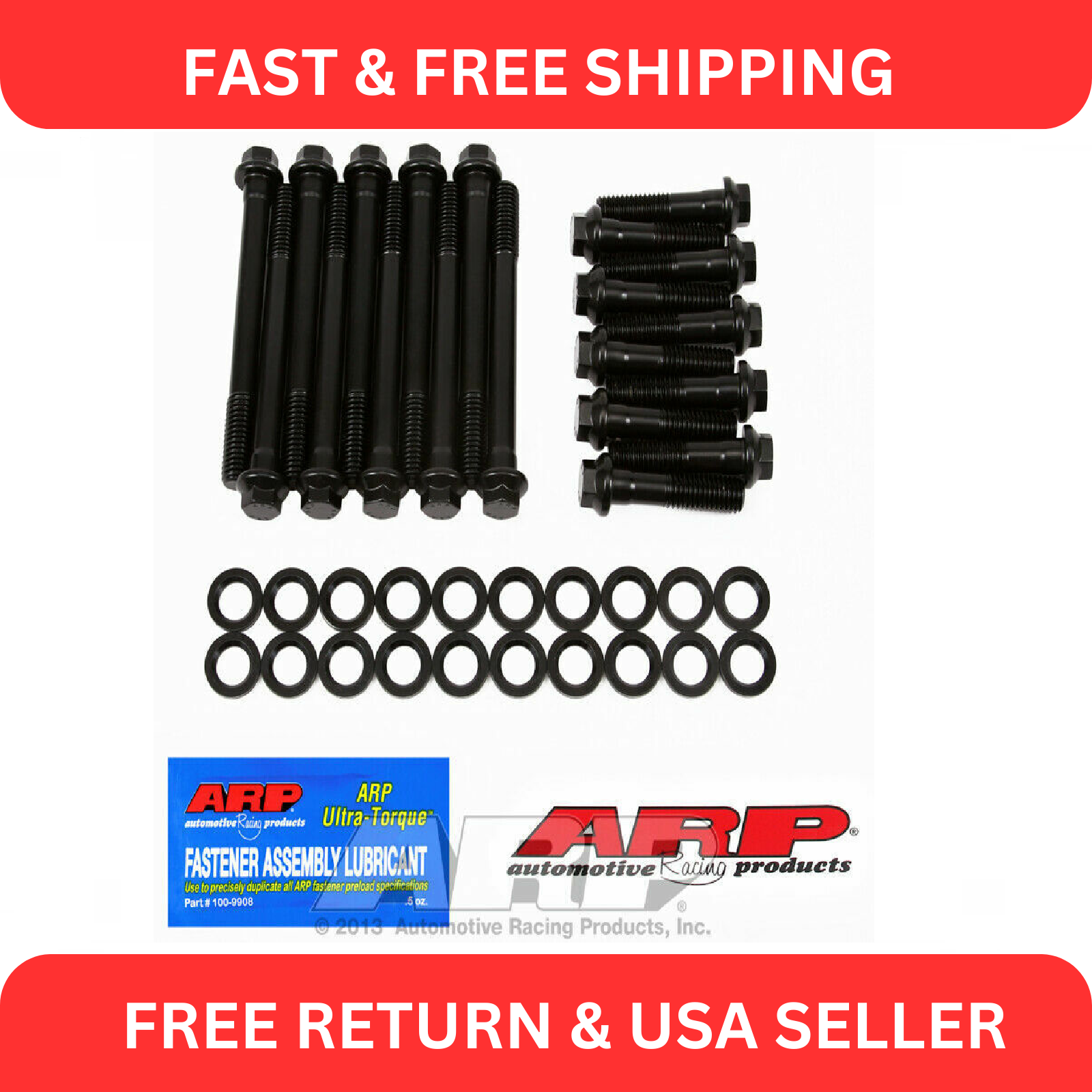 ARP 144-3605 Black For SB Chrysler w/Edelbrock Magnum Head, hbk | eBay