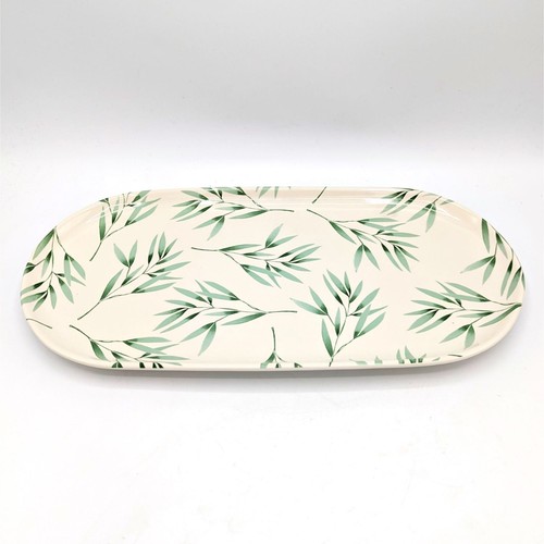 Mary & Martha Holy Bible Porcelain Serving Tray Eucalyptus Leaf 16x8 ...