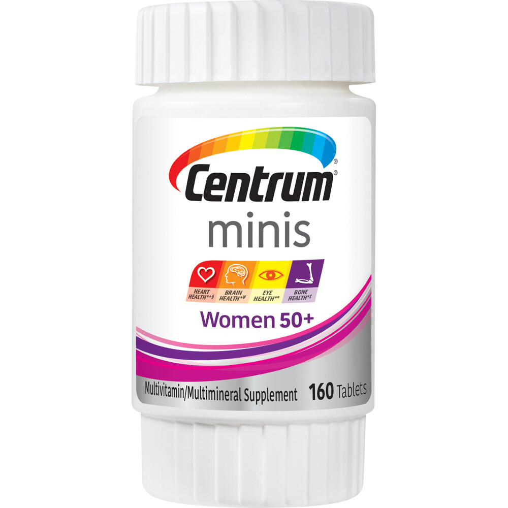 Centrum Minis Women 50+ 160 Count Multivitamin/Multimineral Supplement ...