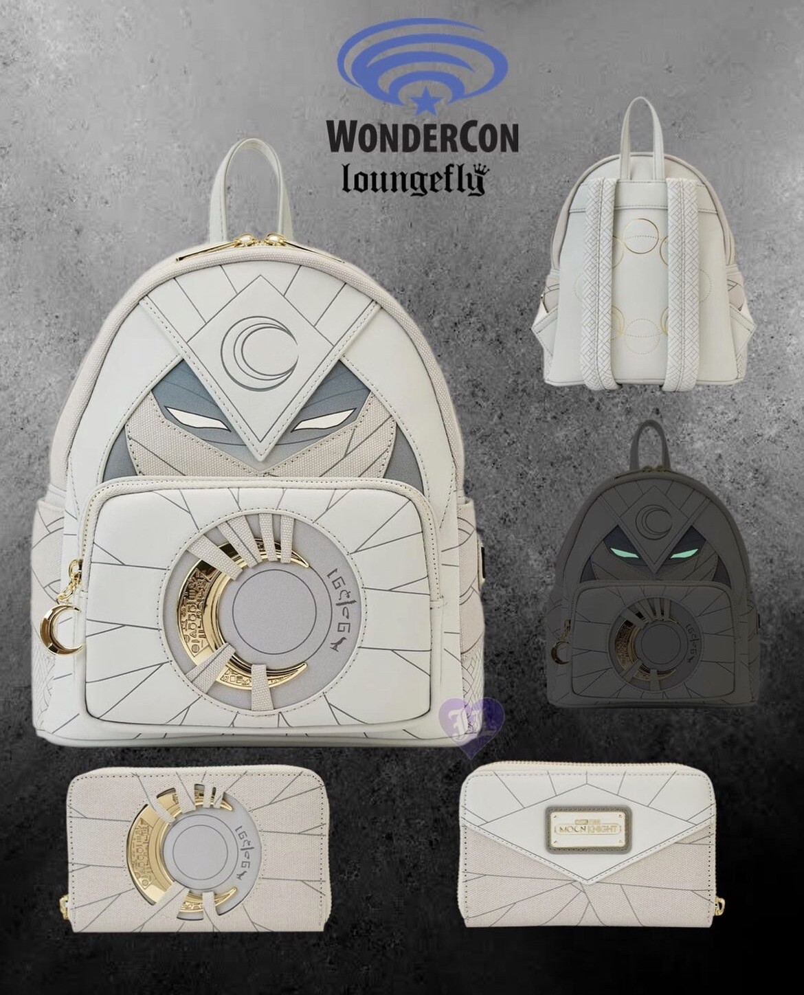 Loungefly Moon Knight GITD Backpack & Wallet - 2023 Wondercon Exclusive ...