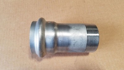 Victaulic Vic-Press 2" Male Thread Adapter 316 Stainless Steel, Sch10S ...