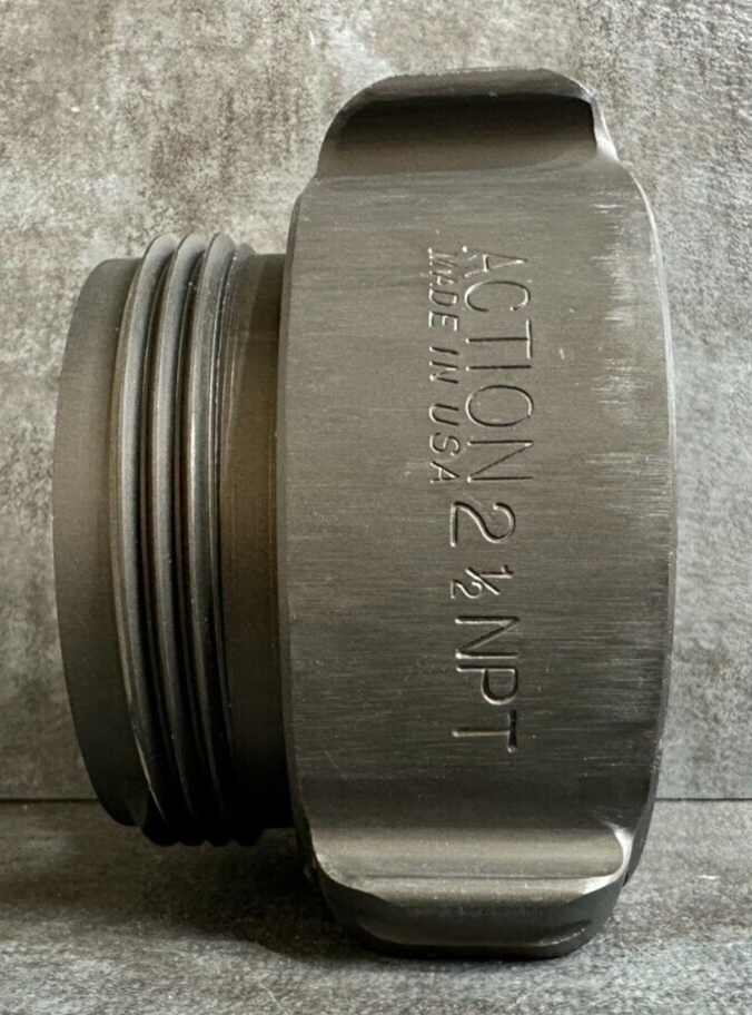 Aluminum Fire Hose Thread Adapter, 3" M.NST(NH) x 2.5" F.NPT Rocker Lug ...