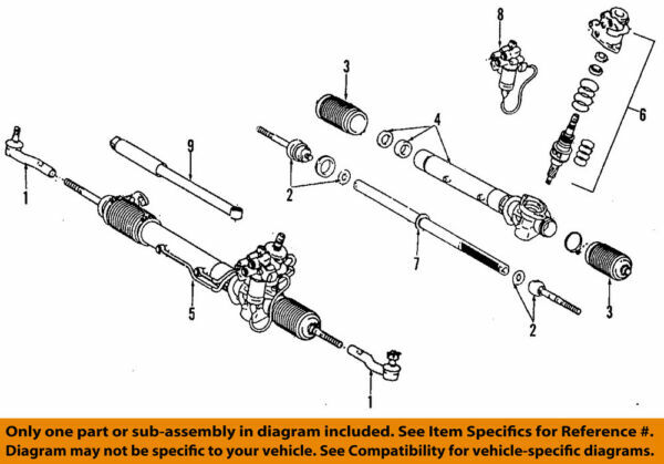 Genuine Toyota 45503-59065 End Sub-assy Steering Rack 4550359065 OEM ...