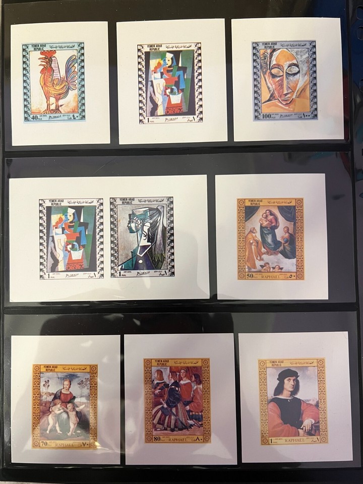 Yemen YAR Chromalin Proof Stamp Collection 158 Different! RARE! | eBay