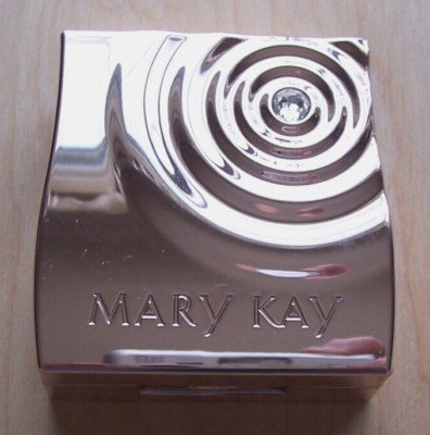 Mary Kay Rose Gold Color Mini Makeup Compact Rhinestone Accent | eBay