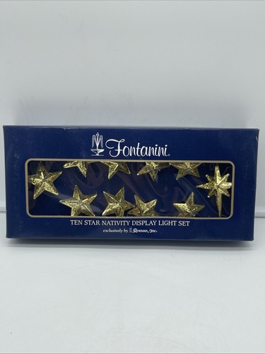 1998 Fontanini Nativity Ten Star Nativity Display Light String Set ...