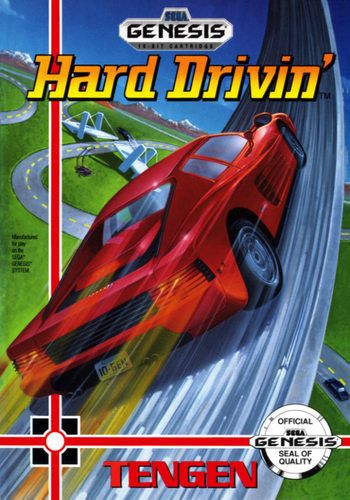 Hard Drivin' FRIDGE MAGNET Sega Genesis Video Game Box | eBay