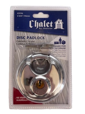 Chateau C870 2¾" Stainless Steel Disc Padlock Keyed Alike 5-Pin | eBay