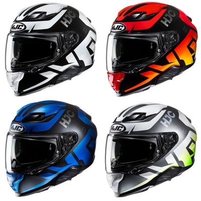 HJC F71 Bard Full Face Fibreglass Motorcycle Helmet Lightweight Sports ...