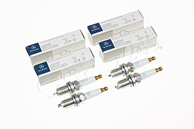 Original Mercedes w202 w220 w208 w163 Spark Plugs x4 0031599403 | eBay