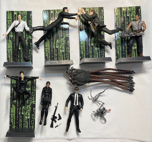 Vintage 1999 The Matrix Movie N2 Toys Neo Agent Smith Action figure Lot ...