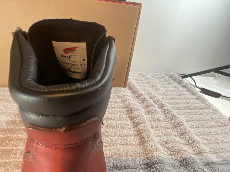 RED WING BOOTS SUPERSOLE RED MOC TOE 202 BOOT NEW IN BOX MULTIPLE SIZES ...