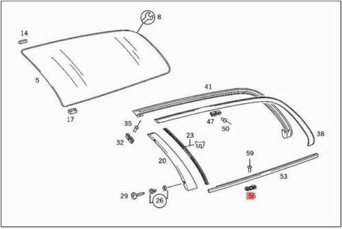 Mercedes OEM S203 S210 W203 W210 Wagon Clamps Clips A0099886378 NIP (5 ...