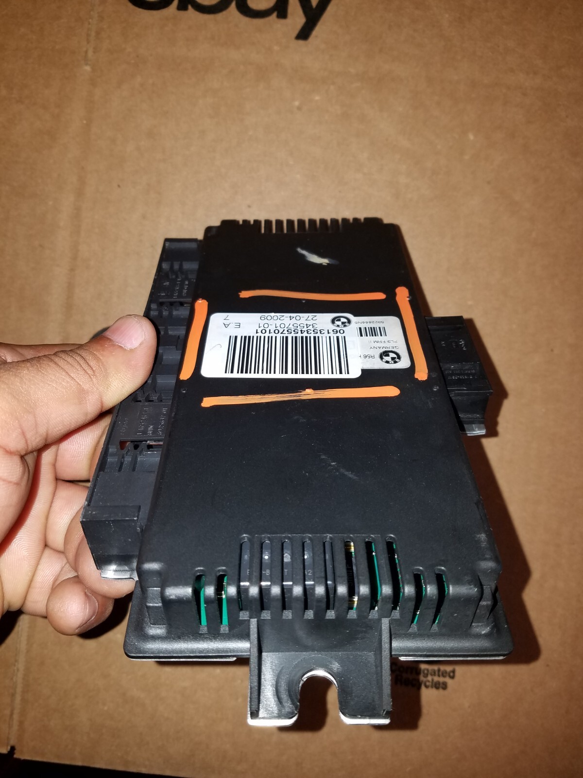 08-15 MINI COOPER R56 FOOTWELL LIGHT BODY CONTROL MODULE BCM HIGH EKS ...