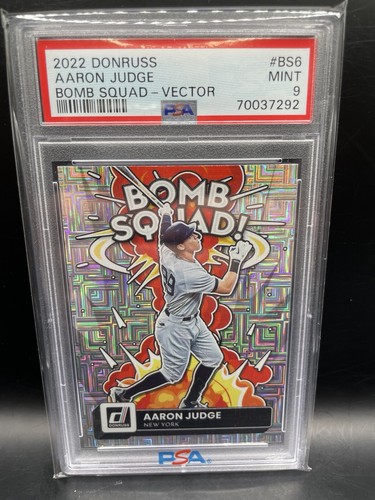2022 Donruss Bomb Squad - VECTOR - Aaron Judge #BS6 PSA 9 MINT New York ...