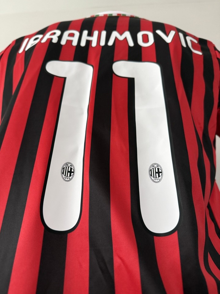 Zlatan Ibrahimovic AC Milan Champions League New Men Retro Soccer ...