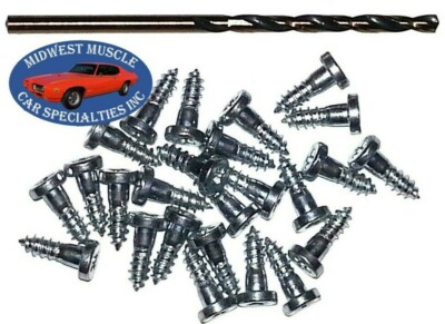 GM Chevy Window Trim Clip Molding Pin Stud Screw In Stud Studs & Drill ...
