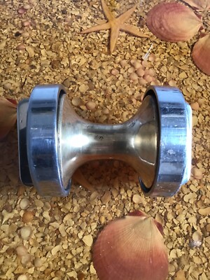 Vintage Brass/ Bronze Anchor Roller With Chrome Plated Ends Removable S ...