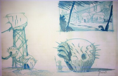 Wreck-It Ralph (Joe Jump) SIGNED Dennis Greco Production Background ...