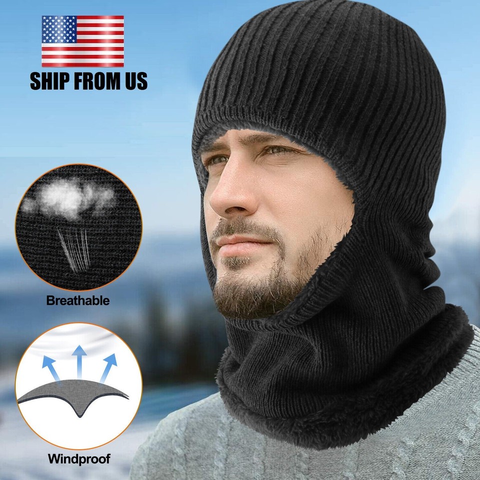 1/2x Winter Ski Masks for Men and Women Winter Knitted Full Face Mask ...
