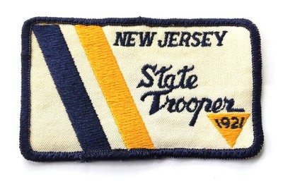Older NJSP New Jersey State Police 1980's Satin Jacket or Hat patch | eBay