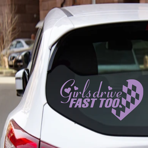 Girls Drive Fast Too Decal Tumbler Car Window Hydro Flask Stickers 22 ...