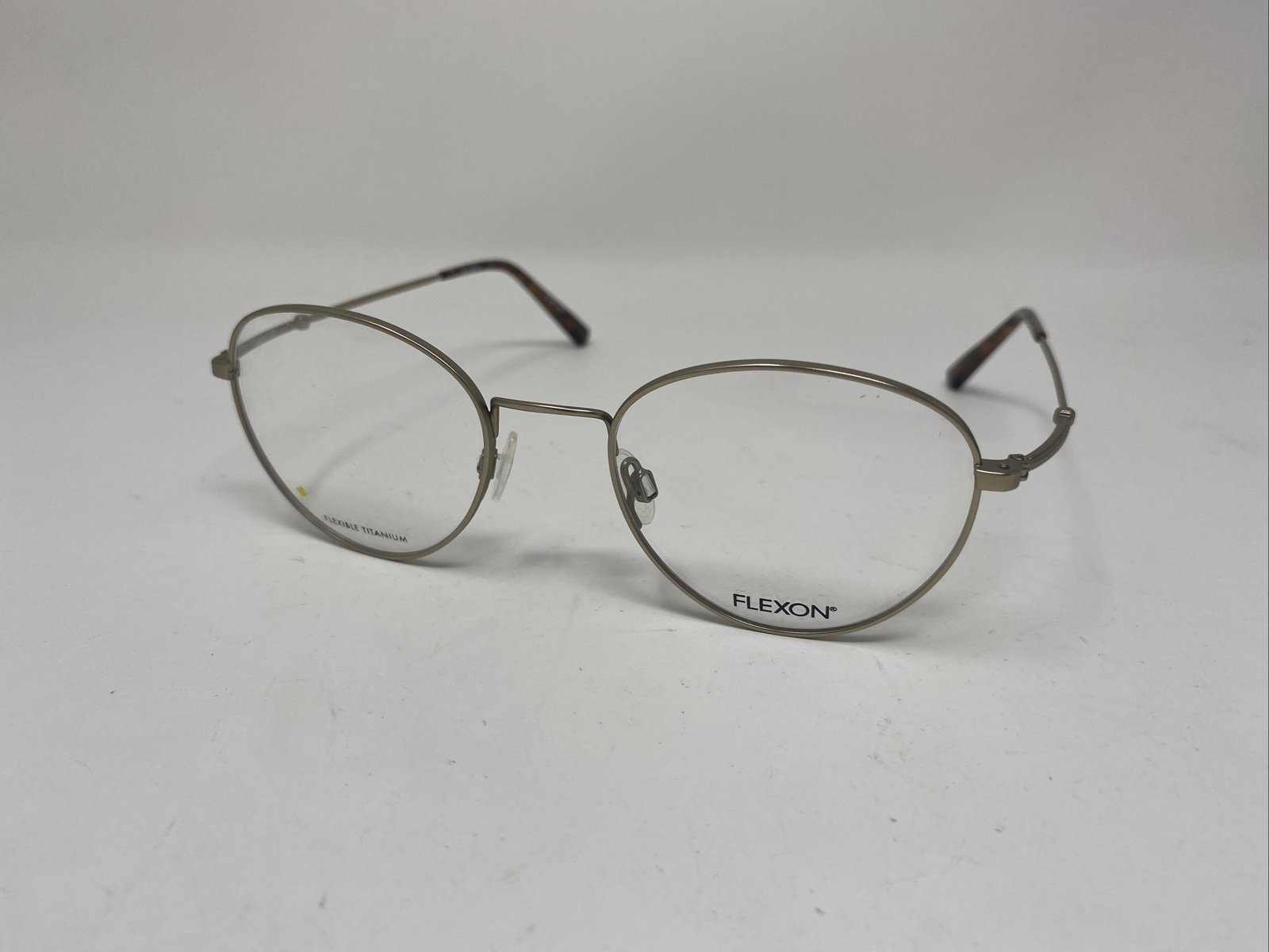 FLEXON EYEGLASS TITANIUM FRAME H 6032 710 50/20/145 GOLD ROUND &L56 | eBay