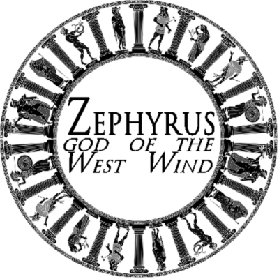 Zephyrus God West Wind - 100 Pack Circle Stickers 3 Inch - Greek ...