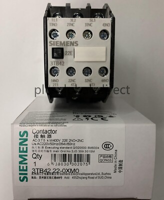 SIEMENS AC contactor 3TB4222-0X 24V 110V 220V 380V 3TB42 22-0X / | eBay