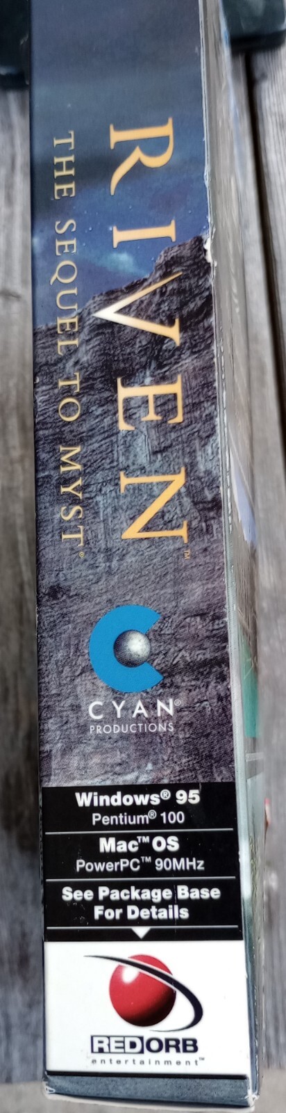 Riven The Sequel To Myst (PC/Mac CD-ROM) Video Game Cyan 1997 BIG BOX ...