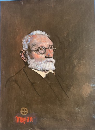 Miguel de Unamuno y Jugo Portrait By Earl Mayan Acrylic On Paper | eBay