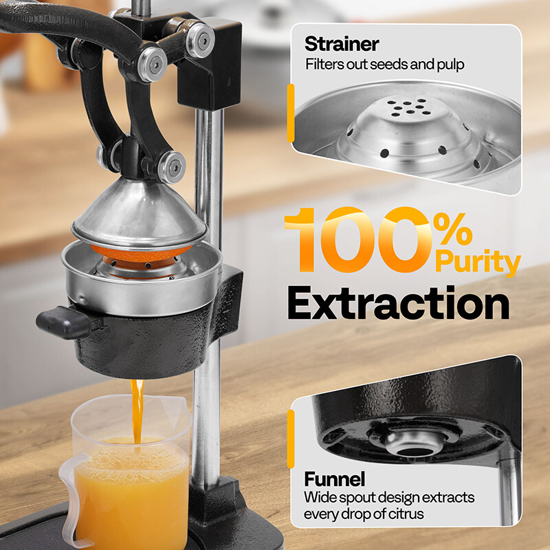 Manual Fruit Juicer Commercial Grade Citrus Orange Lemon Juice Squeezer ...