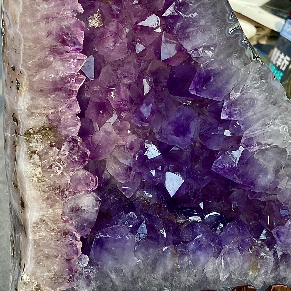 35.2LB natura Brazilian Amethyst Crystal Cave Stone Cluster Quartz ...