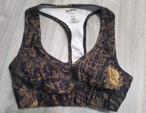 Harry Potter Marauders Map Hot Topic Sports Bra Crop Top SIZE S | eBay