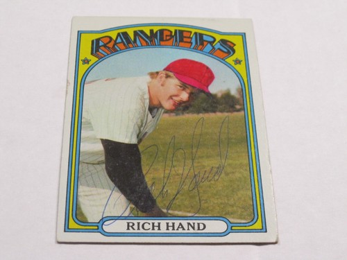 Rich Hand Autographed Baseball Card | eBay