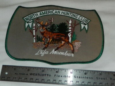 North American Hunting Club Life Member Large Patches 7-1/2" x 5-1/2 ...