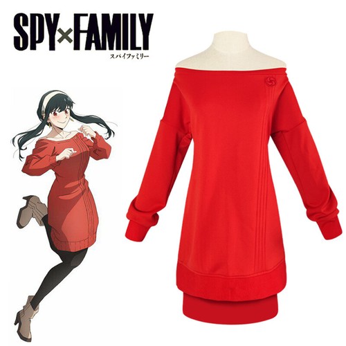 Anime Spy x Family Yor Forger Dress Women Cosplay Costume Set Suit ...