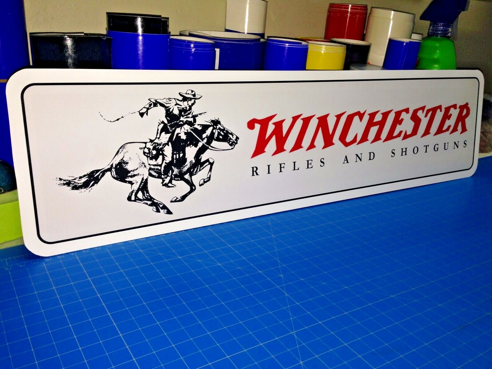 Winchester aluminum sign 6" x 24" | eBay