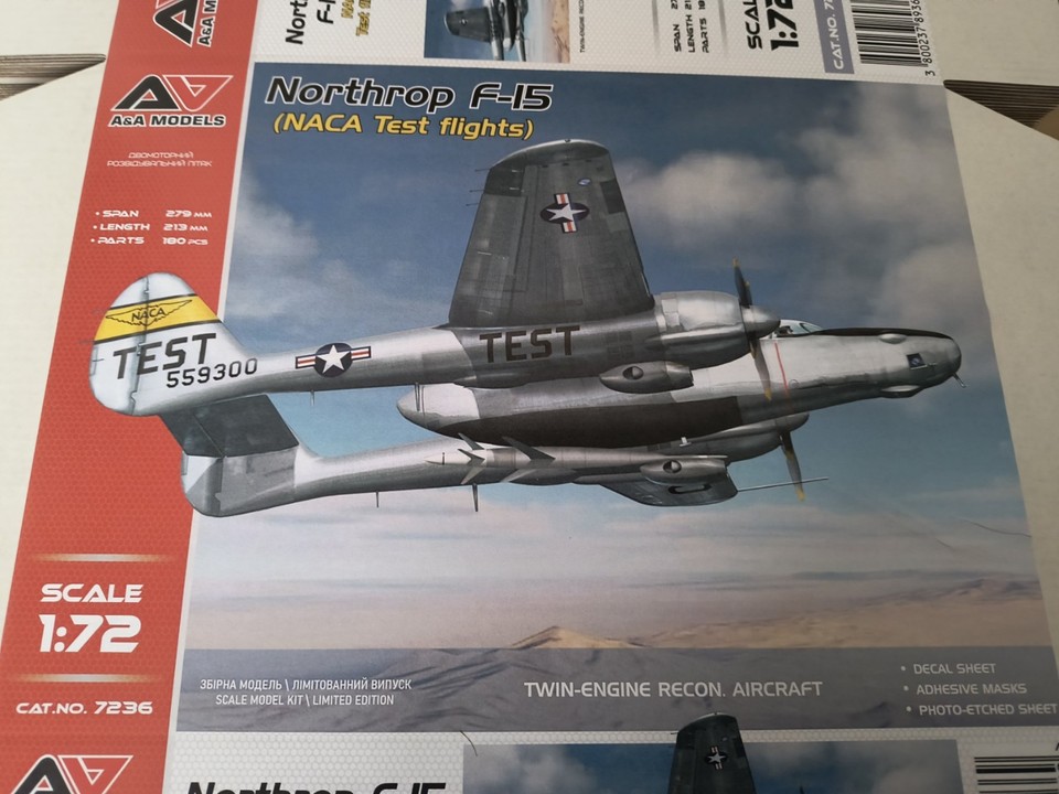 1/72 Northrop F-15 NACA Test Flights - NEW- 7236 A&A!! | eBay