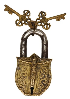 Lord Jesus Christ Shape Safety Door Lock Antique Style Handmade Brass ...