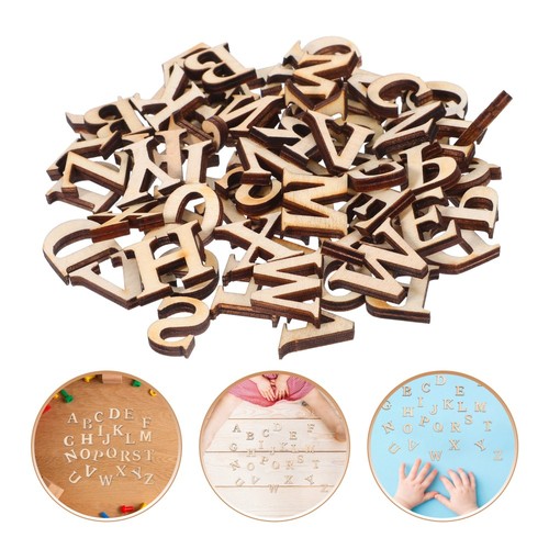 3 Pack Wooden Letters Set Chip Toys Child Abc Chips for Children ...
