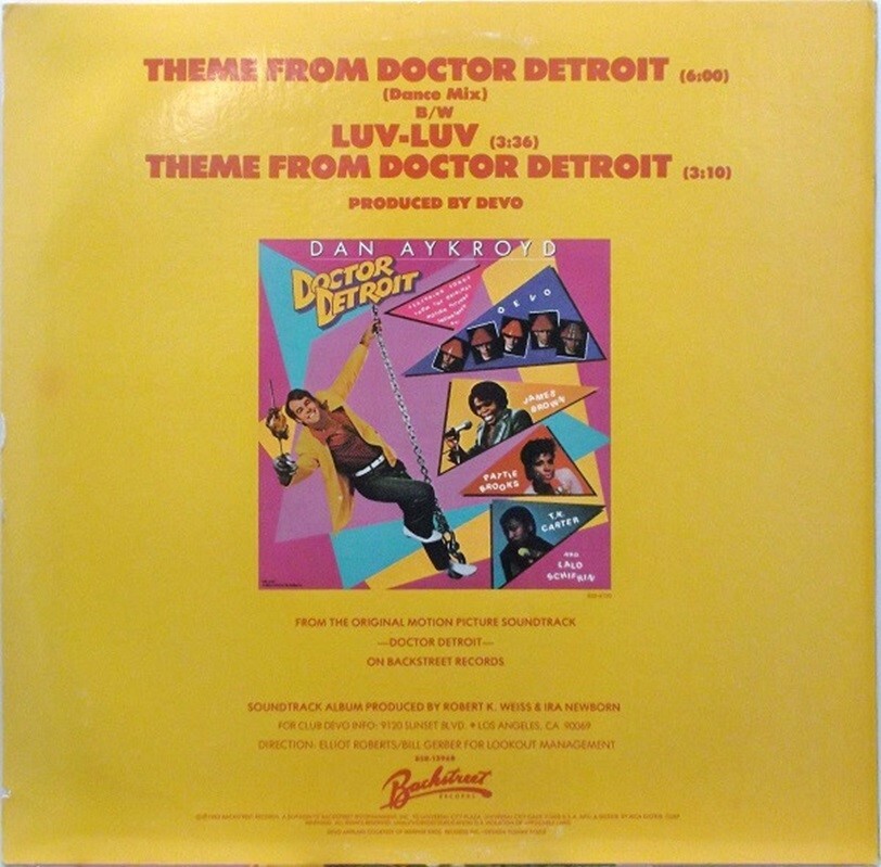 Devo Doctor Detroit 2 mixes, Luv Luv Us 12" NEW SEALED | eBay