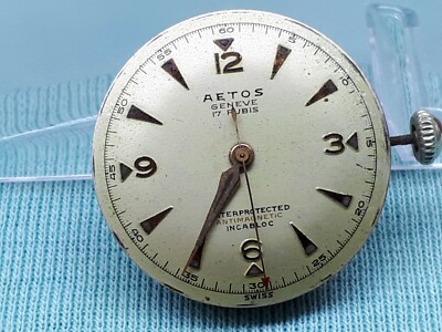 AETOS GENEVE BIDYNATOR FELSA 690 AUTOMATIC WATCH SWISS VINTAGE RARE ...