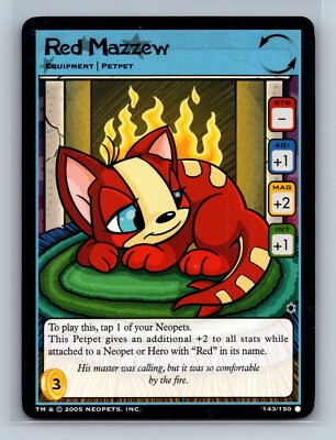 Neopets TCG - Red Mazzew 143/150 - Darkest Faerie - Wizards of the ...