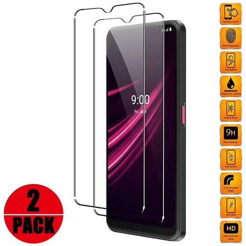 2-Pack For T-Mobile Revvl 5G / Revvl 5G Plus HD Tempered Glass Screen ...