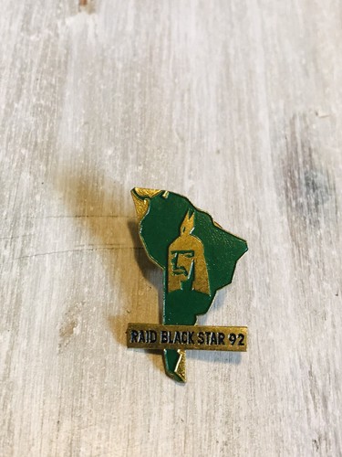 Vintage Pin Pinback Raid Black Star 1992 South America Pre-owned | eBay