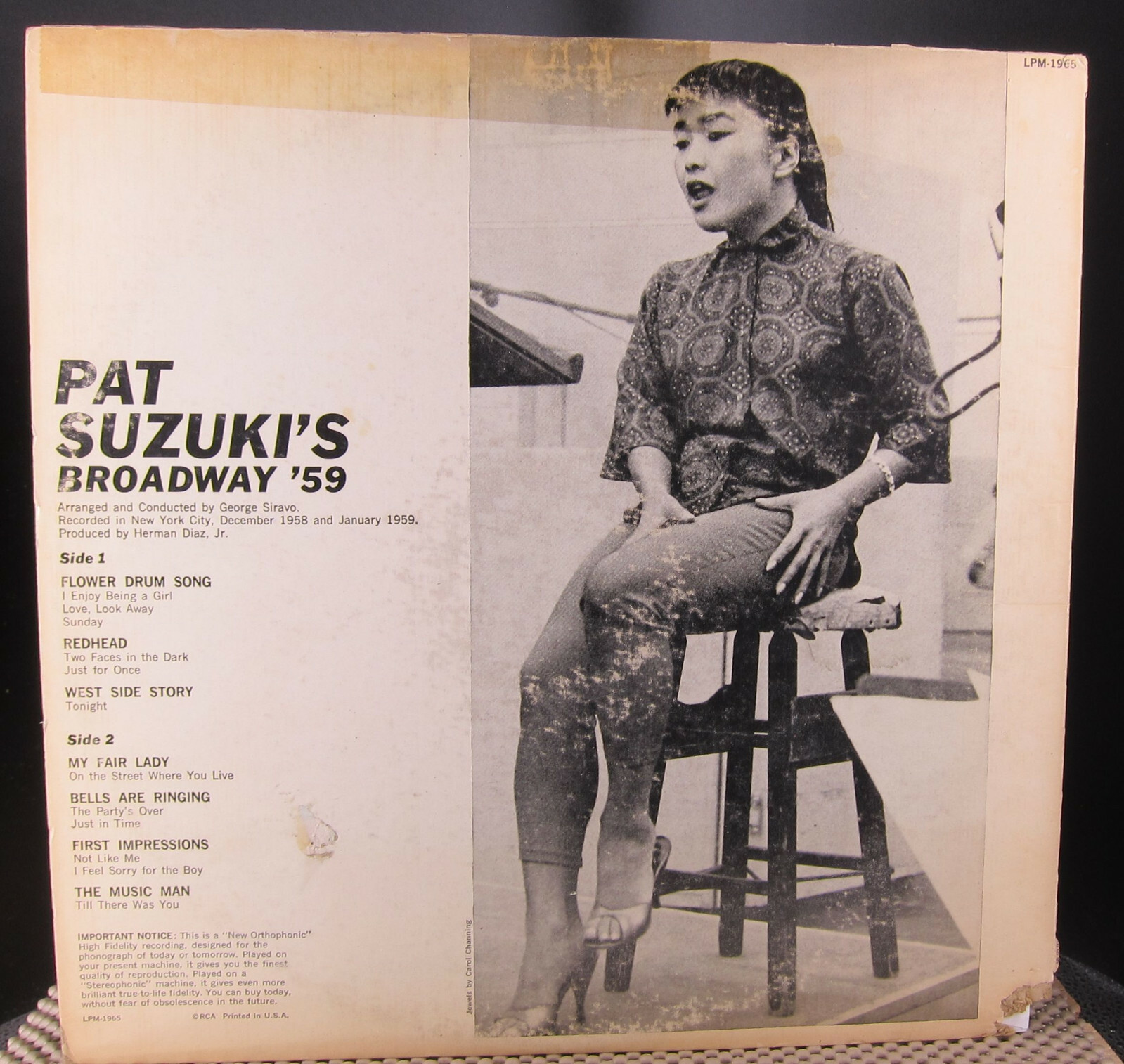 Pat Suzuki's Broadway '59 - RCA Victor 1959 | eBay