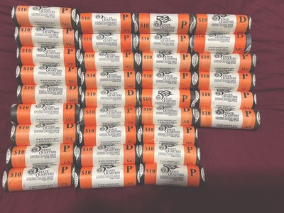 44 Mint Sealed State Quarter Rolls Uncirculated 50 State Quarters ...