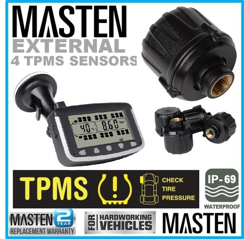 Truck TPMS Tyre Pressure Monitoring System Caravan Truck RV Sensor LCD ...