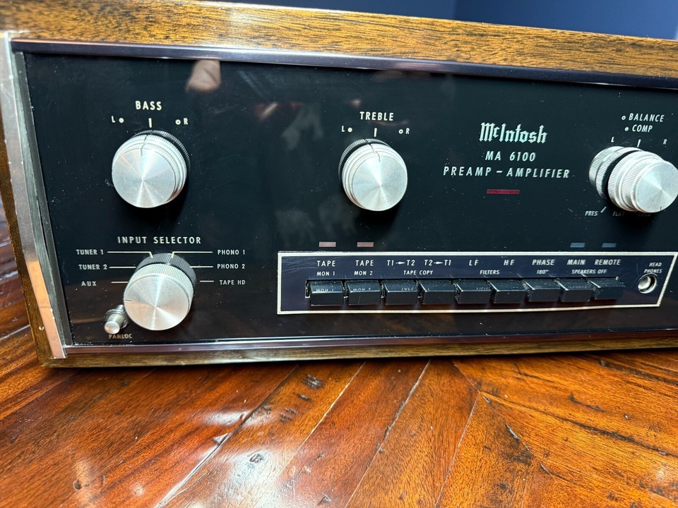 McIntosh MA-6100 Integrated Amp -Fully Restored Recap Beautiful Wooden ...